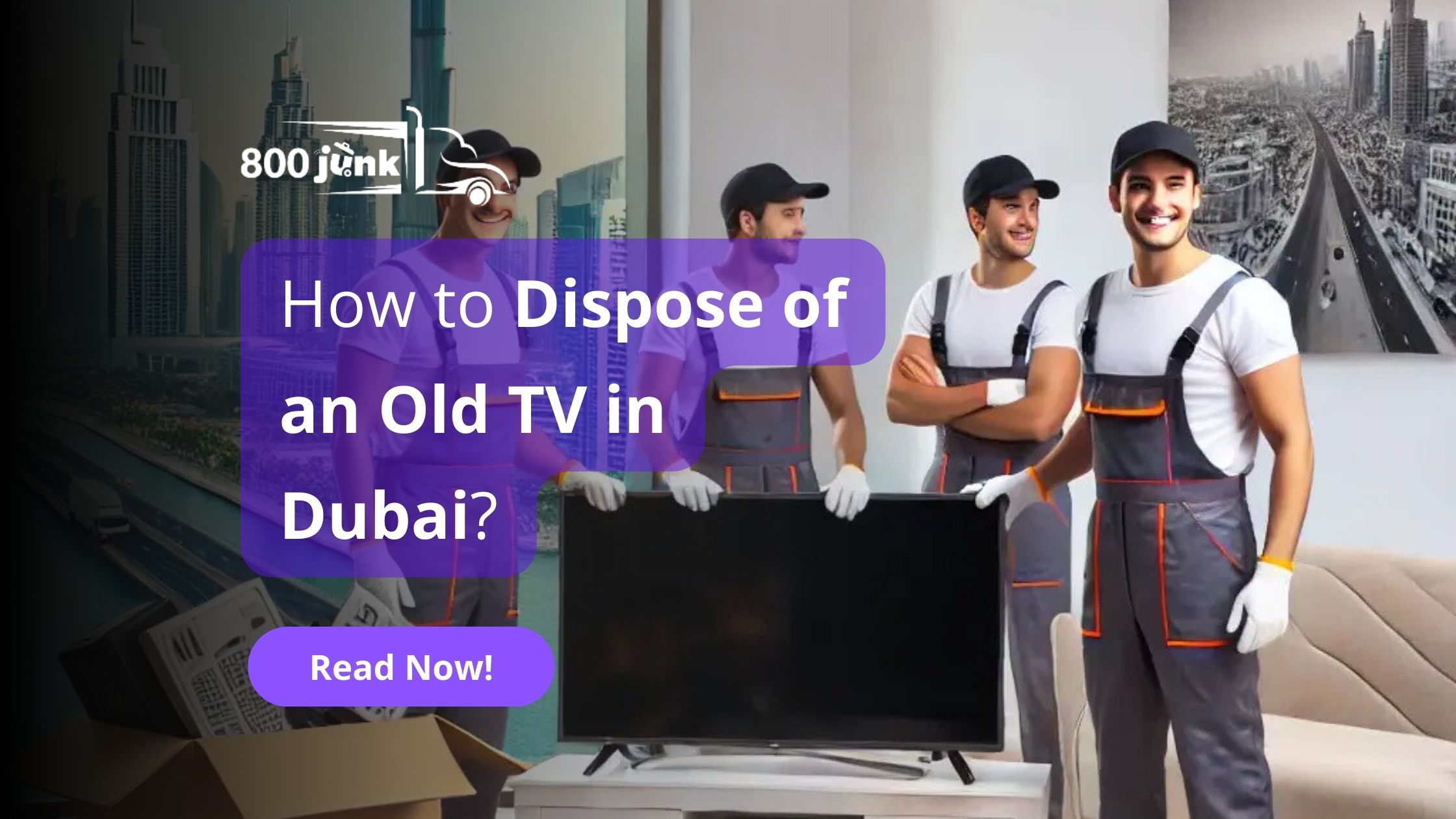 How to Dispose of an Old TV in Dubai? - 800 Junk